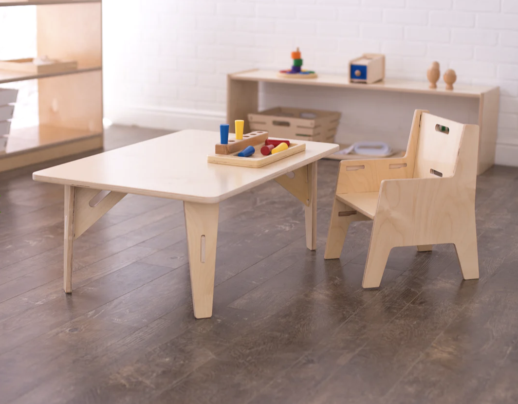 Montessori Weaning Table And Chair - Think Differently About Kids